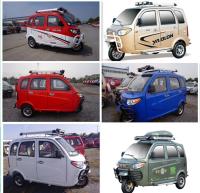 China 250CC Gasoline Motorized Tricycle with Enclosed Cabin and Luggage Wheel and Passenger for sale