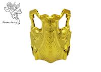 China Gold Corner Casket Corners With PP Plastic , Coffin Fittings For Adult for sale