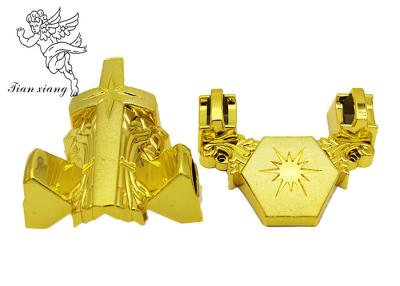 China Casket Corner Iron Tubes Parts Of Coffin Plastic Gold Color for sale