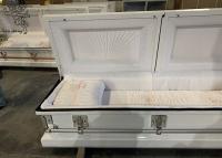 China Iron Burial Vault Stainless Steel Casket Customizable For Exceptional Durability for sale