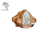 China Copper And Silver Casket Accessories With Praying Hands , Casket Hardware Suppliers for sale