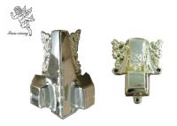 China Coffin Ornament Casket Corners Pale Gold  PP Plastic Material With Metal Tubes for sale