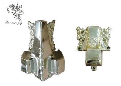 China Coffin Ornament Casket Corners Pale Gold  PP Plastic Material With Metal Tubes for sale