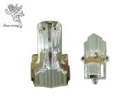 China 10# Casket Corners Coffin Decoration 56cm X 42cm X 37cm Silver ABS Material for sale