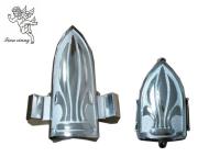China Funeral Silver Plastic Material Coffin  Decoration Casket Corner with Iron Tubes for sale