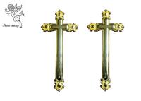 China Standard Coffin Crucifix Funeral  Decoration Size 44.8 × 20.8 Cm PP Material for sale