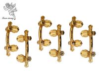 China Funeral Decoration Casket Handles Wholesale , Golden Adult Coffin Handles H9004 for sale