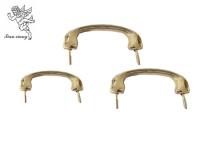 China Strong Golden Adult Metal Casket Handle Plastic Outside Europe Style H9021 for sale