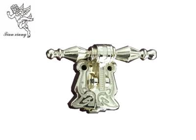 China Funeral Swing Coffin Handles With Short Tube , Pale Gold H9023 - 1 Casket Handle Hardware for sale