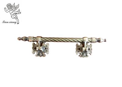 China Antique Brass Metal Casket Handle Zamak Decoratio Europe Style With Steel Twist Tube for sale