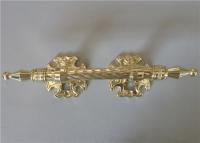 China Standard Size Coffin Hardware , Antique Bronze Color Decoration Coffin Handles for sale