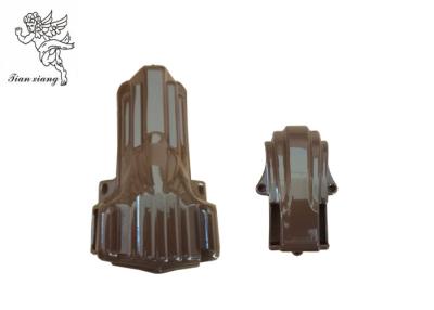 China Brown PP Virgin Casket Corners Coffin Decorative Hardware 7# Color Customized for sale