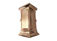 China Copper corner Customized Standard plastic Coffin parts for Decorateing swing bar for sale
