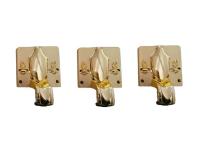 China Plastic Injection Molding Coffin Accessories , Gold - Plating Funeral Accessories With Steel Bar for sale