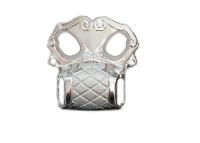 China PP Plastic Material Silver Casket Corner  Coffin Parts  With Steel Bars for sale
