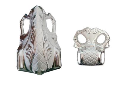 China PP Plastic Material Silver Casket Corner  Coffin Parts  With Steel Bars for sale