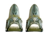 China Gold Plastic Funeral Casket Fitting Coffin Parts With Coating Film for sale