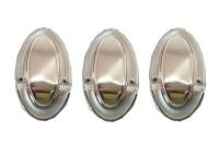 China PP Or ABS Sliver Funeral Coffin Decorative Coffin Parts With Steel Tubes for sale