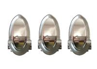 China PP Or ABS Sliver Funeral Coffin Decorative Coffin Parts With Steel Tubes for sale
