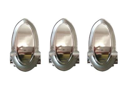 China PP Or ABS Sliver Funeral Coffin Decorative Coffin Parts With Steel Tubes for sale