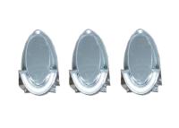 China Standard Style Sliver Funeral Coffin Decorative Coffin Parts With Iron Tubes for sale