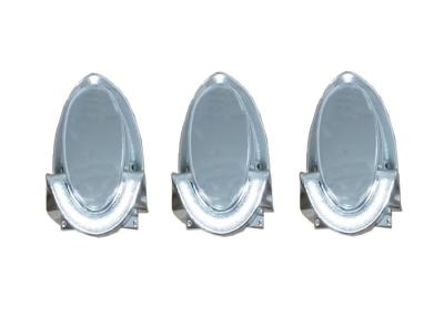China Standard Style Sliver Funeral Coffin Decorative Coffin Parts With Iron Tubes for sale