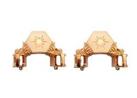 China Copper Funeral Coffin Parts Sun And Star Pattern Plastic Coffin Fitting for sale