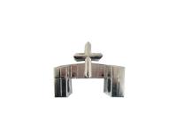China Silver Cross Decoration Coffin Parts Steel Bars For Funeral Casket for sale