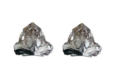 China Silver Plastic Casket Hardware , Casket Corner Coffin Accessories Injection Molding for sale