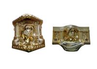 China Gold Plating Coffin Parts Customized Copper Color 19 Kg / 18kg  With Christ Model for sale