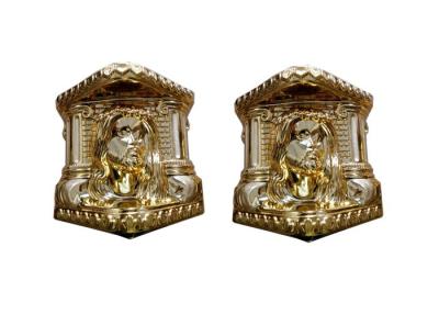 China Customized Parts Of A Coffin Standard Size , Casket Corner Casket Accessories With Steel Bars for sale