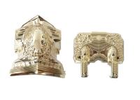 China Silver / Copper Color Coffin Parts Casket Corner Accessory PP / ABS  Material for sale
