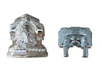 China Funeral Casket Accessories TX - Gersy Model Casket Cornes Silver Color for sale