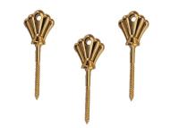 China Gold 1# Coffin Screw Coffin Fittings Casket Surface Decoration For Casket Fastening for sale