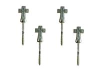 China Casket Decoration Coffin Screw 3# Silver Plastic And Metal Cross Model for sale