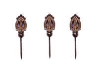 China Coper Color Casket Hardware Screw 4# Funeral Coffin Fittings With Bracket for sale