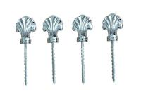 China Funeral Coffin Hardware Lid Decoration , Parts Of A Coffin PP And Iron Material for sale