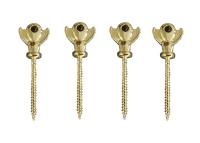 China Gold Metal Screw In Coffin American Style , Coffins And Caskets Accessories for sale