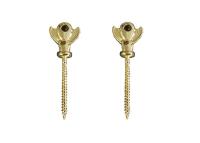 China Gold Metal Screw In Coffin American Style , Coffins And Caskets Accessories for sale