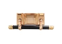 China Coffin Decoration Casket Swing Bar Funeral Polished Copper Color Customized for sale