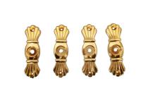 China Polished Gold Casket Hardware Kit , Coffin Bracket Funeral Accessories Suppliers for sale