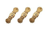 China Gold Funeral Coffin HardwareBracket Matching With Screw , Casket Hardware Suppliers for sale