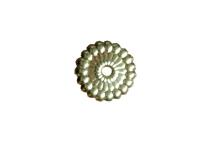 China Round Casket Decoration Coffin Fittings , Gold Coffin Bracket Casket Hardware Wholesale for sale