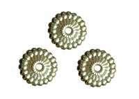 China Round Casket Decoration Coffin Fittings , Gold Coffin Bracket Casket Hardware Wholesale for sale