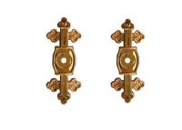 China Pale Gold Coffin Bracket Surface Decoration Cross Shape For Casket Screw for sale