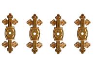 China Pale Gold Coffin Bracket Surface Decoration Cross Shape For Casket Screw for sale
