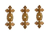 China Funeral Coffin Bracket Cross 6# Shape Gold Color PP Recycle Plastic Material for sale