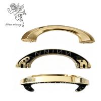 China Durable ABS Gold Coffin Handles Funeral Decorative Pull Accessory for sale