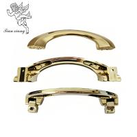 China Durable ABS Gold Coffin Handles Funeral Decorative Pull Accessory for sale