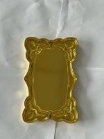 China Vintage Curly Ornament Frame Casket Name Plate Coffin Accessories Funeral Hardware Decorative Supplies for sale